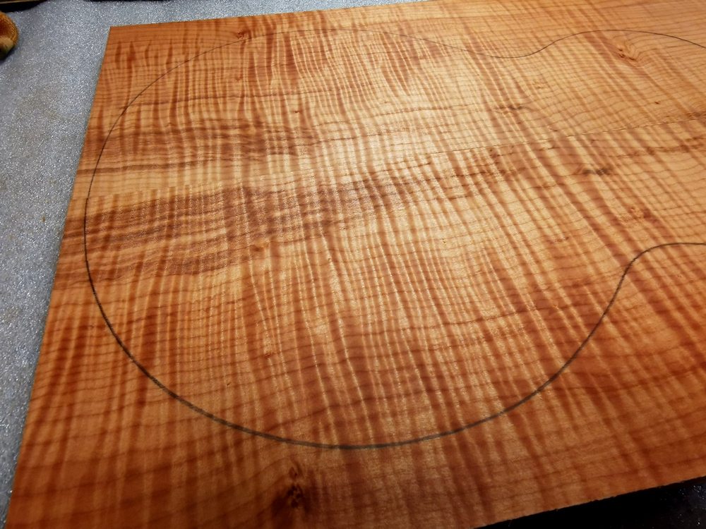 holz-faszination – Americ. flamed Maple Guitar Top, 19mm (PQM-96)